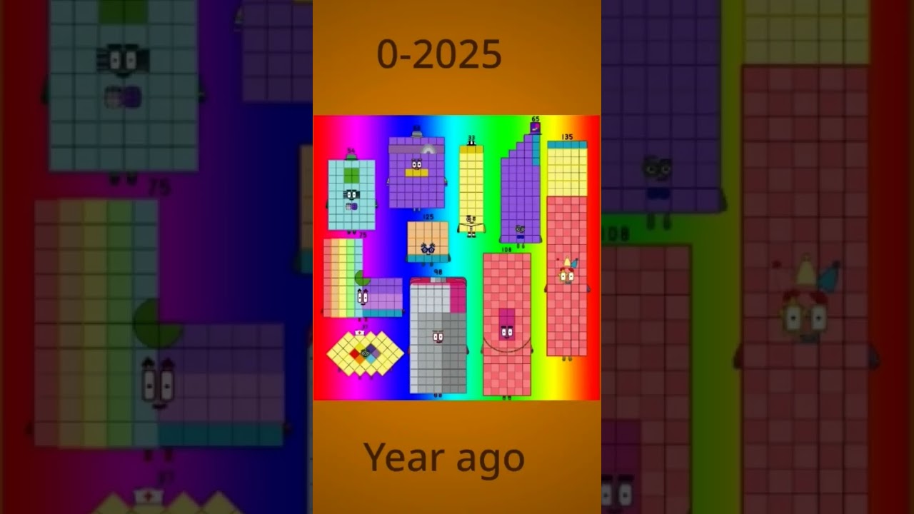 Numberblocks 75 108 65 33 37 125 63 98 54 and 135 jeanpaul2007