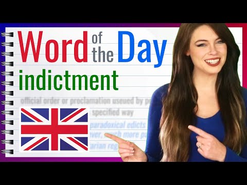 Word of the Day: INDICTMENT
