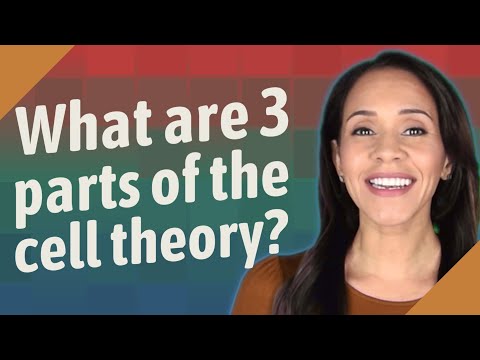 What are 3 parts of the cell theory?