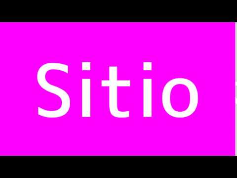 How to say Site in Spanish