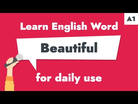 #005 โ "Beautiful" | Learn A1 English Adjective โ Describe something visually pleasing.