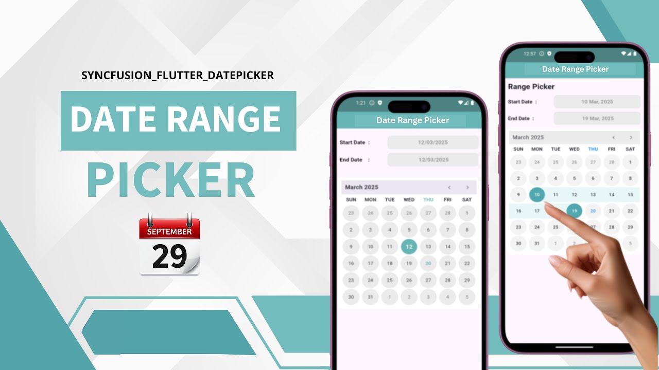 Tutorial for Flutter Syncfusion Date Range Picker : How to Create and Customize It for Your App