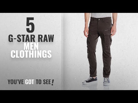 Top 10 G-Star Raw Men Clothings [ Winter 2018 ]: G-Star Raw Men's Rovic Zip 3D Tapered, Raven, 36x32