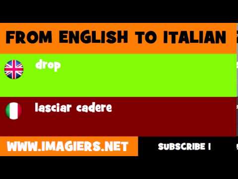 How to say drop in Italian