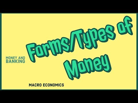 Types/Forms of money-Evolution of Money, Class 12, Macro Economics ...