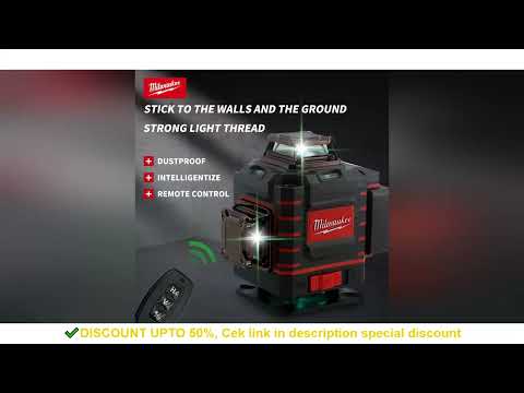 HOT Milwaukee 4D 16 Lines Green Beam 360° Self-leveling Laser Levels Horizontal And Vertical Profess