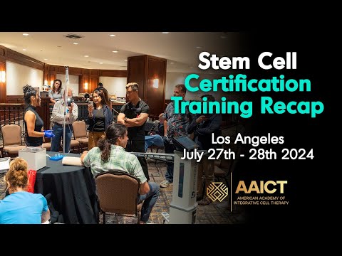 Stem Cell Certification Training Recap | Los Angeles July 27th-28th 2024 | AAICT