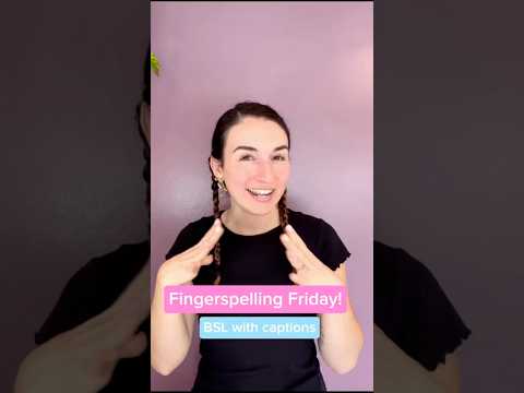 British Sign Language fingerspelling practise 🙌🏻 BSL with captions