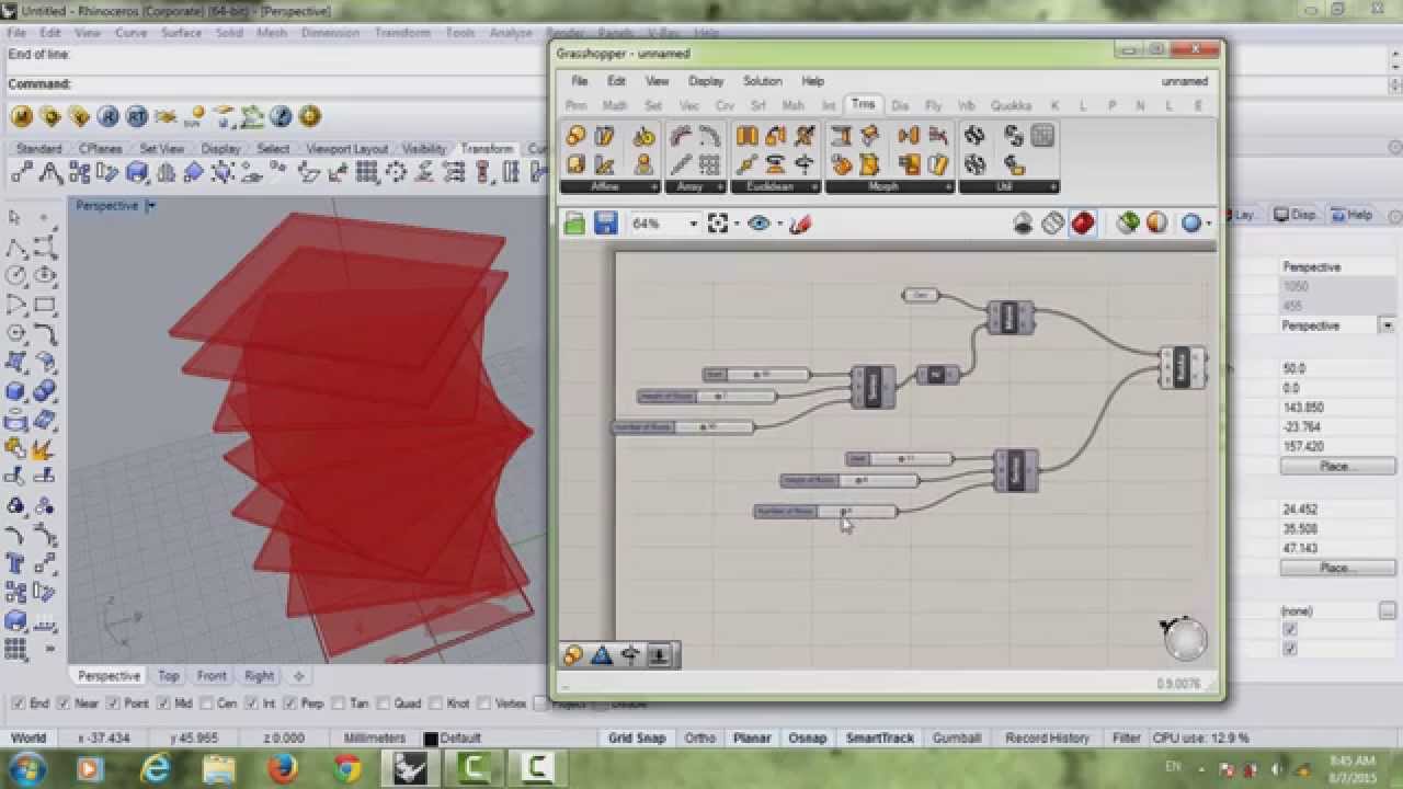 Grasshopper tutorial #16 - (move, rotate & scale)