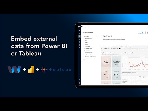 Embed external data like Power BI or Tableau using iFrames in Waymaker Playbooks