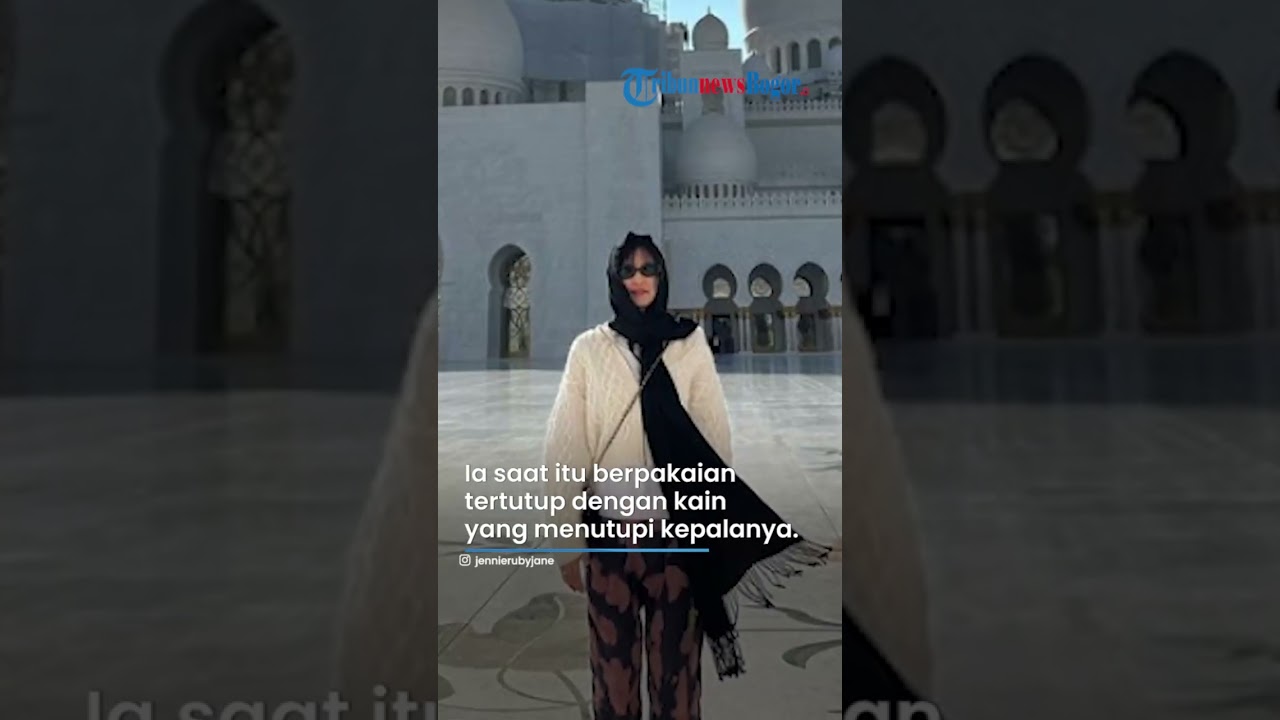 Potret Jennie BLACKPINK di Masjid Sheikh Zayed Abu Dhabi, Penampilannya ...