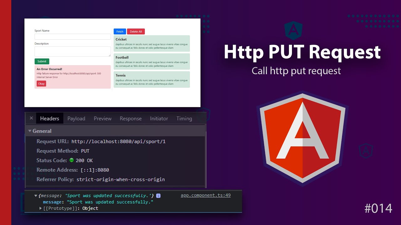 Angular Tutorial: Making PUT Requests for Updating Data | angular put request