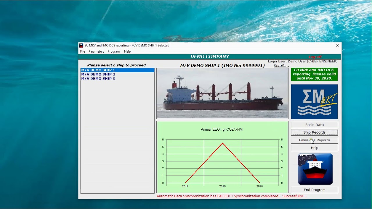 E.U. MRV - IMO DCS Reporting Software