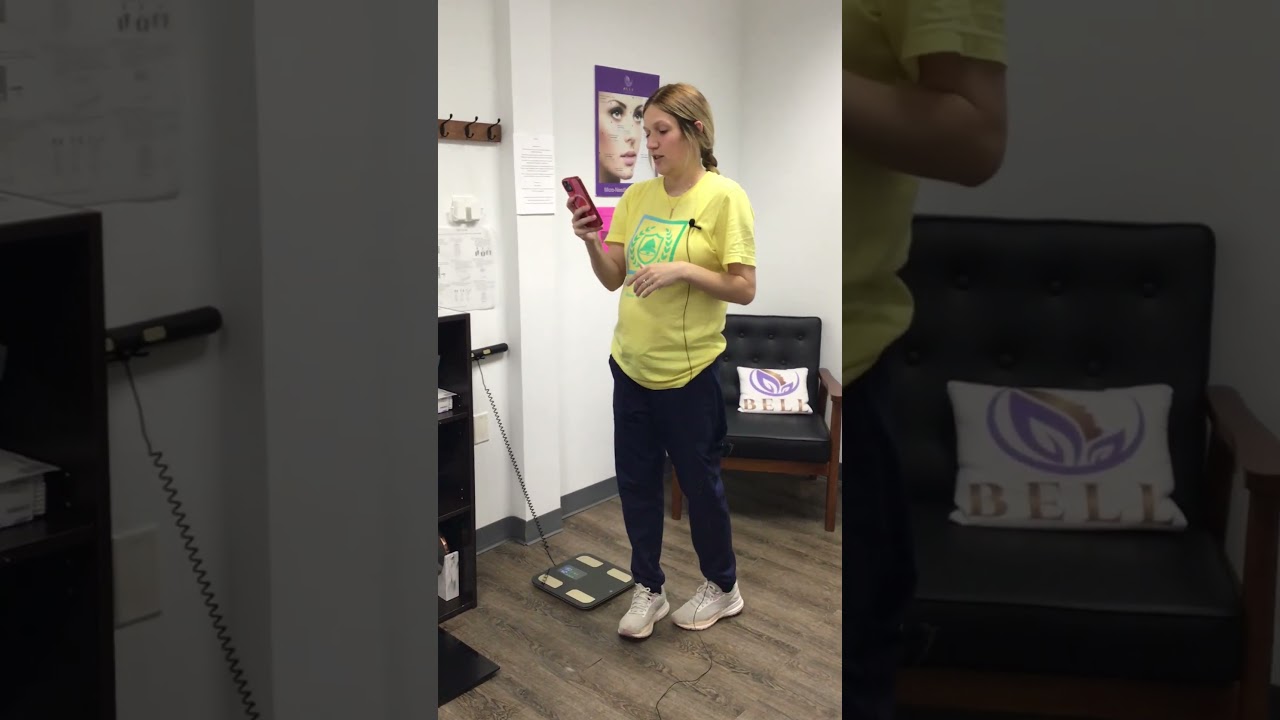 Check out our smart scale and app that we use to track your progress! #glp1medication#glp1weightloss