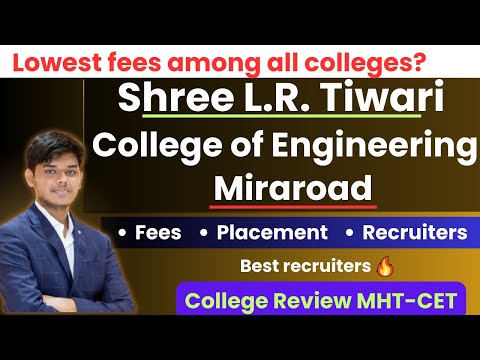 Lowest fees? 🤔 | Shree L.R. Tiwari College of Engineering- Miraroad | All info 💯 | College review