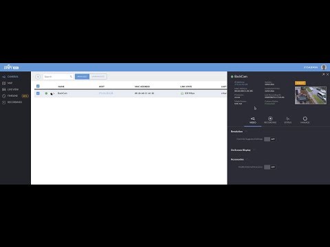 Ubiquity Unifi Video controller walk through