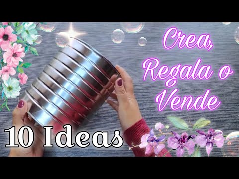 10 Hermosas MANUALIDADES FACILES Y ECONÓMICAS / IDEAS PARA VENDER O REGALAR / DIY / ARTESANATO