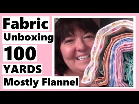 Fabric Unboxing - 100 Yards Mostly Flannel