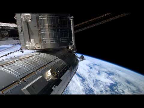 Earth view from ISS window, HD