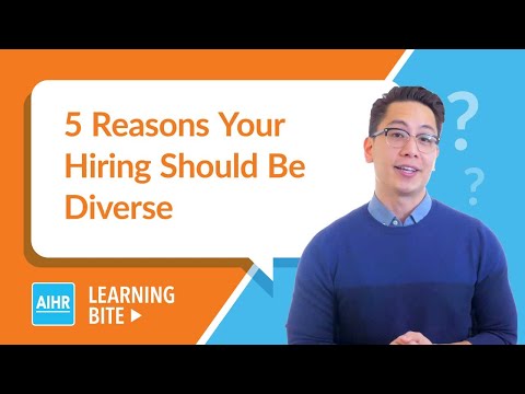 5 Reasons Your Hiring Should Be Diverse | AIHR Learning Bite