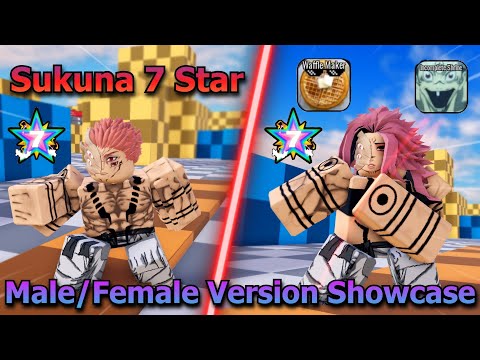Male and Female Sukuna 7 Star Full Showcase, New best unit! | All Star Tower Defense