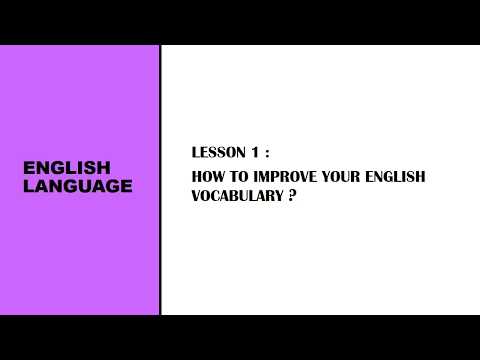How To Improve Your English Vocabulary ? | English Lessons | AspireLessons