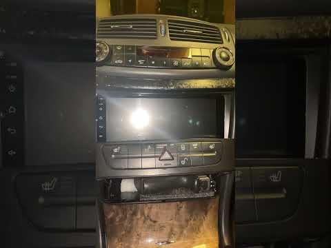 Secret compartment Android touchscreen upgrade #w211 #w219 #mercedes #mercedesbenz #amg #glock