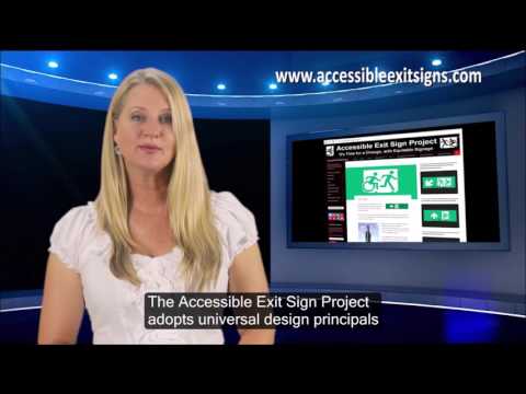 The Accessible Exit Sign Project ACAA Video | Universal Design Meets ...