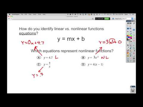 6.4.3 - Linear vs. Non-Linear Function Equations