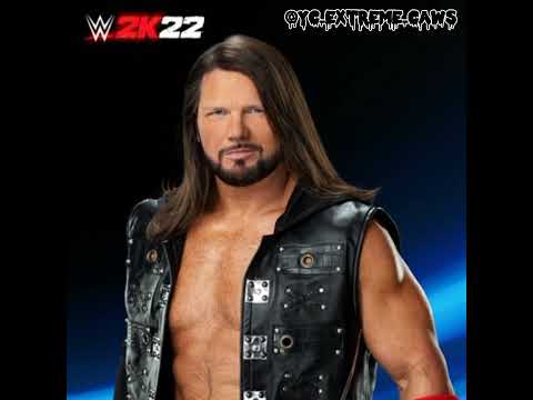 Evolution AJ Styles "Render" in WWE Games 2K17-2K23