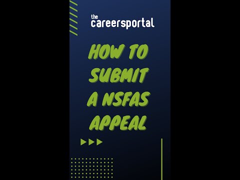 How To Submit Your NSFAS Appeal On myNSFAS | Careers Portal