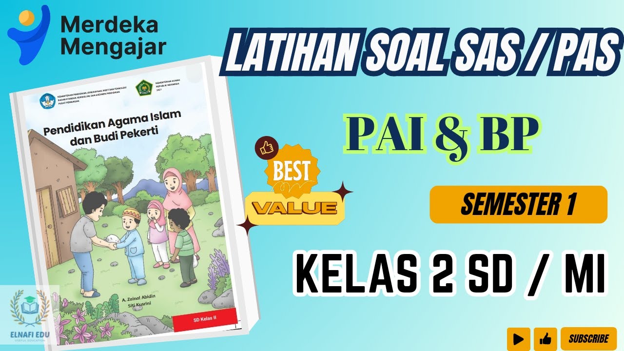 LATIHAN Soal SAS / PAS PAI kelas 2 SD Semester 1 | Beserta Pembahasan dan Kunci Jawaban