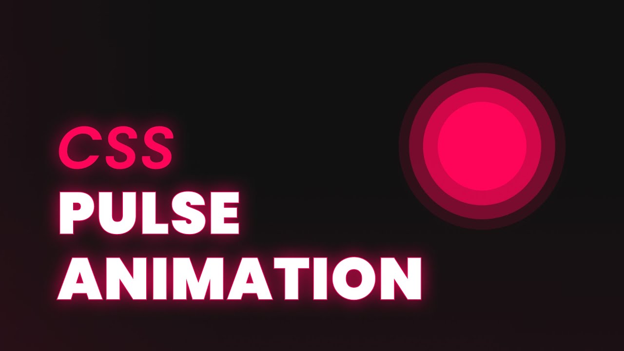 CSS Pulse Animation Effect