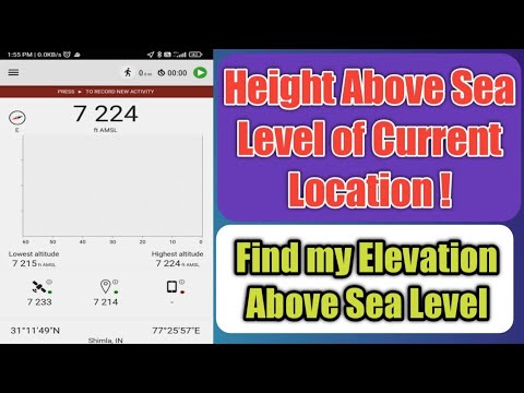 How to Find my Elevation Above Sea Level || How to Measure Altitude Using Phone 2022 ||