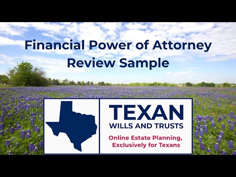 Texas Power of Attorney Review: A Sample Review Provided to Each Customer