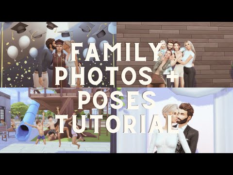 THE SIMS 4 | FAMILY PHOTOS + POSES TUTORIAL + photographic memory mod! ♡