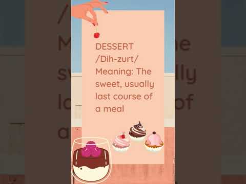 #pronunciation #vocabulary #thelastlesson #words #dessert #desert #shorts #youtubeshorts