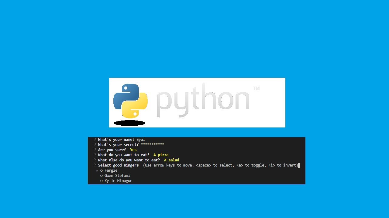 Python - easily create advanced command line interface (CLI) chat tutorial