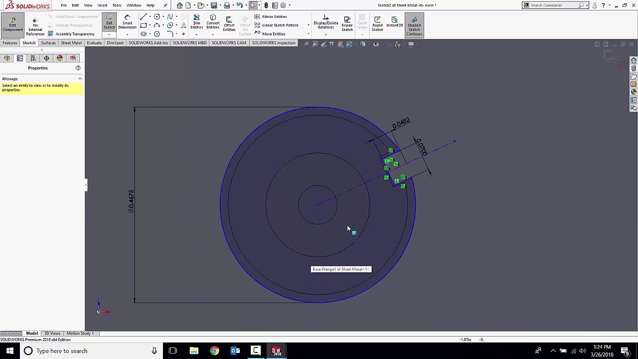 SOLIDWORKS - Smart Components with Features