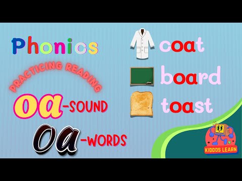 Jolly Phonics "oa" Sound | Learn "oa" Words with Fun Phonics Song for Kids | "oa" blending words