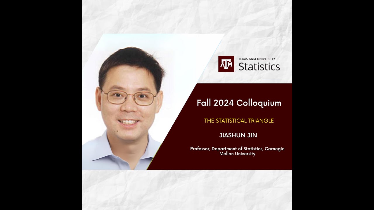 Jiashun Jin Colloquium - August 30, 2024