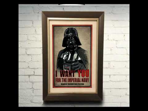 STAR WARS DARTH VADER PROPAGANDA POSTER I WANT YOU 11X17 PRINT UNCLE SAM