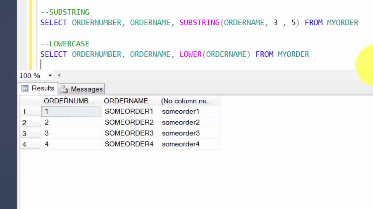 Chapter 10: TSQL Aggregation and String Functions