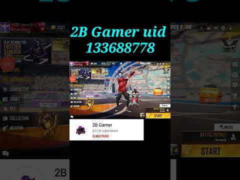 2B Gamer id nambar l 2B Gamer uid l 2B Gamer free fire id // STAR GAMERS