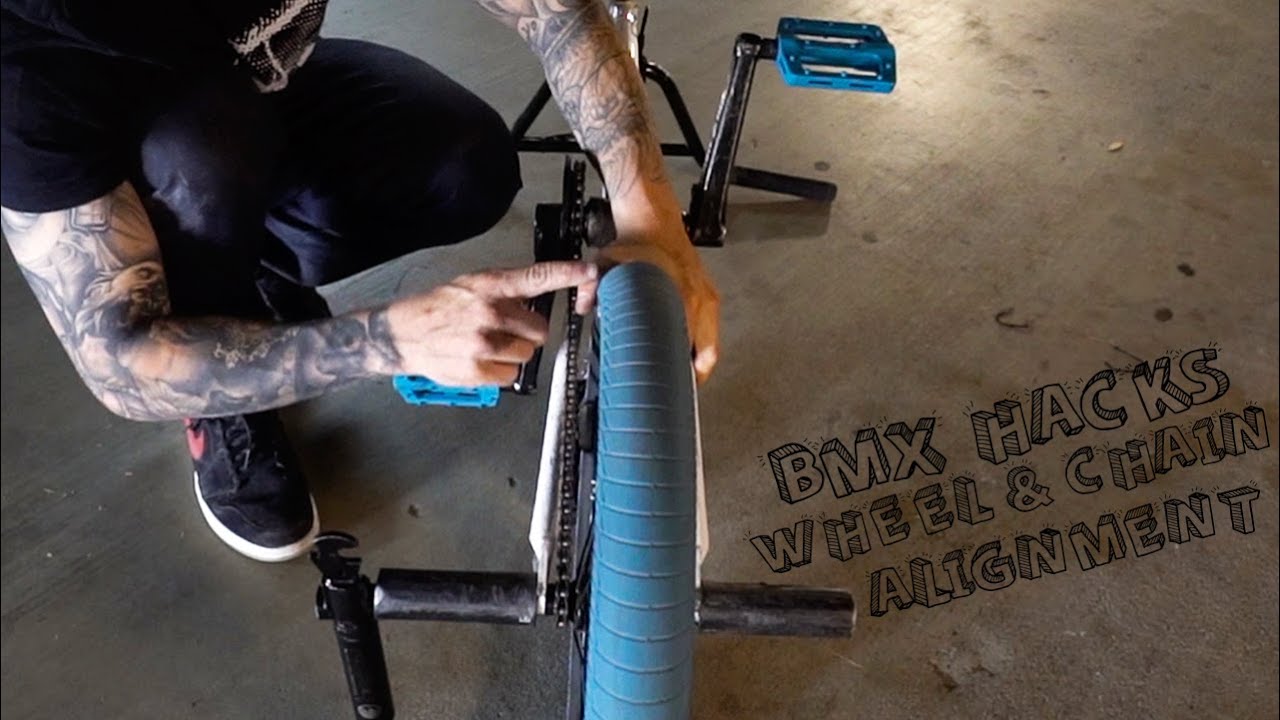 BMX LIFE HACKS - WHEEL & CHAIN ALIGNMENT!