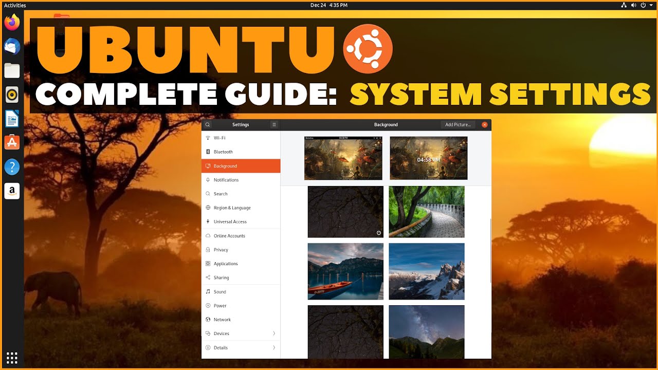 Ubuntu Complete Beginner's Guide: The System Settings