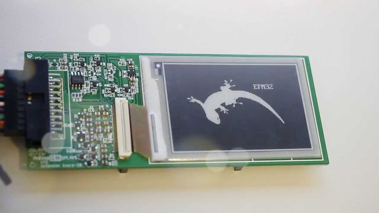 How to Drive an Electronic Paper Display (EPD) with EFM32