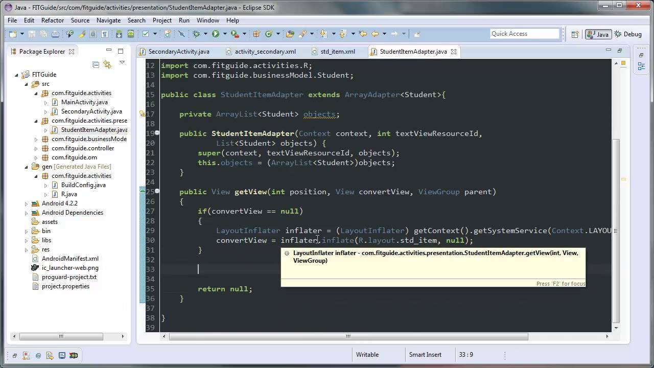 10   Custom ArrayAdapter