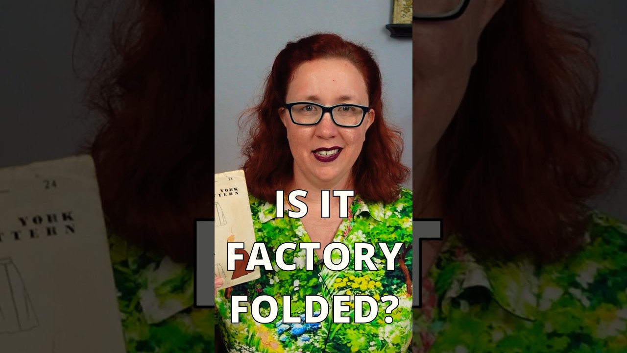 How to use a vintage sewing pattern || Part One: factory folded?