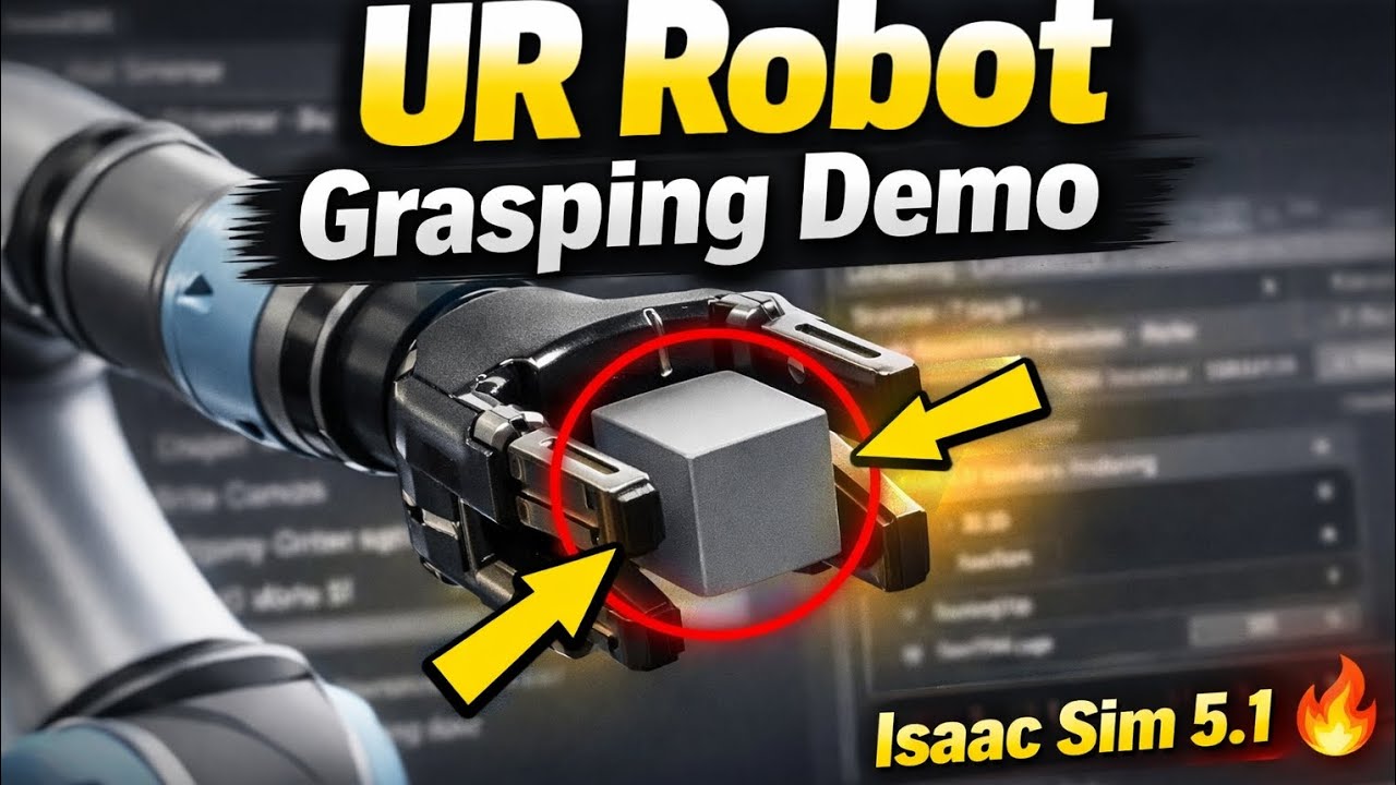 UR Robot Simple Grasp | Isaacsim 5.1